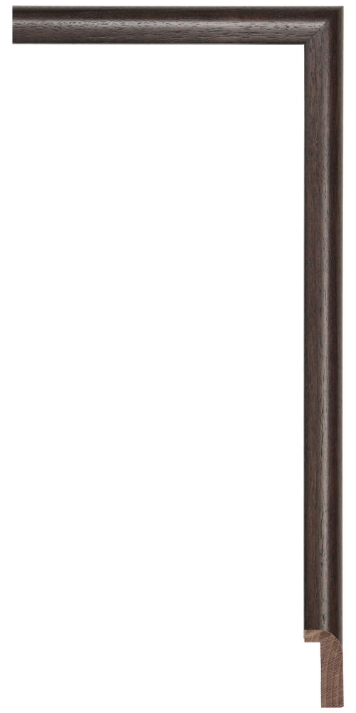 Frame Moulding - Alden Dark Walnut Curved Cap 3/4" | Larson-Juhl